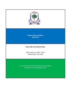 EYFS More Able & Talented (MAT) Policy 2025-2026 – Newton Schools